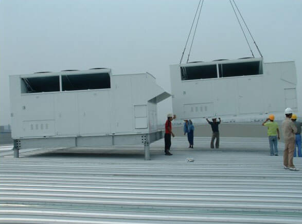 Installation Large Commercial Rooftop Units for big buildings - Withair ...