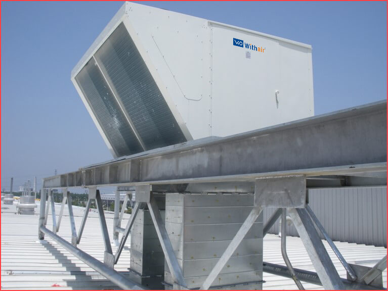 Installation Large Commercial Rooftop Units for big buildings - Withair ...